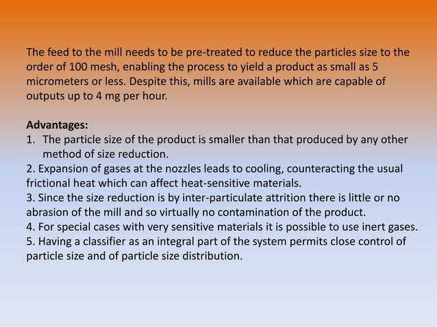 size reduction,laws involved in size reduction ,application & mills | PPTX | Physics | Science