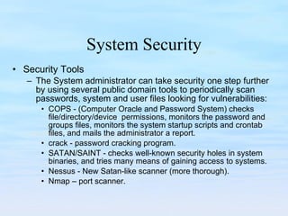 Ch11 system administration | PPT