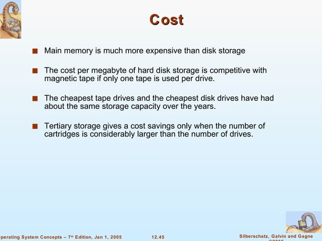 Chapter 12 - Mass Storage Systems | PPT | Operating Systems | Computer ...