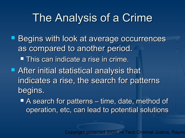 Crime Analysis | PPT