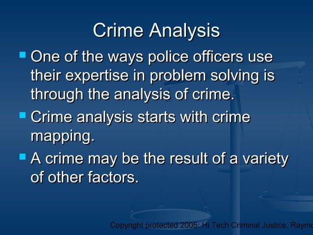 Crime Analysis | PPT