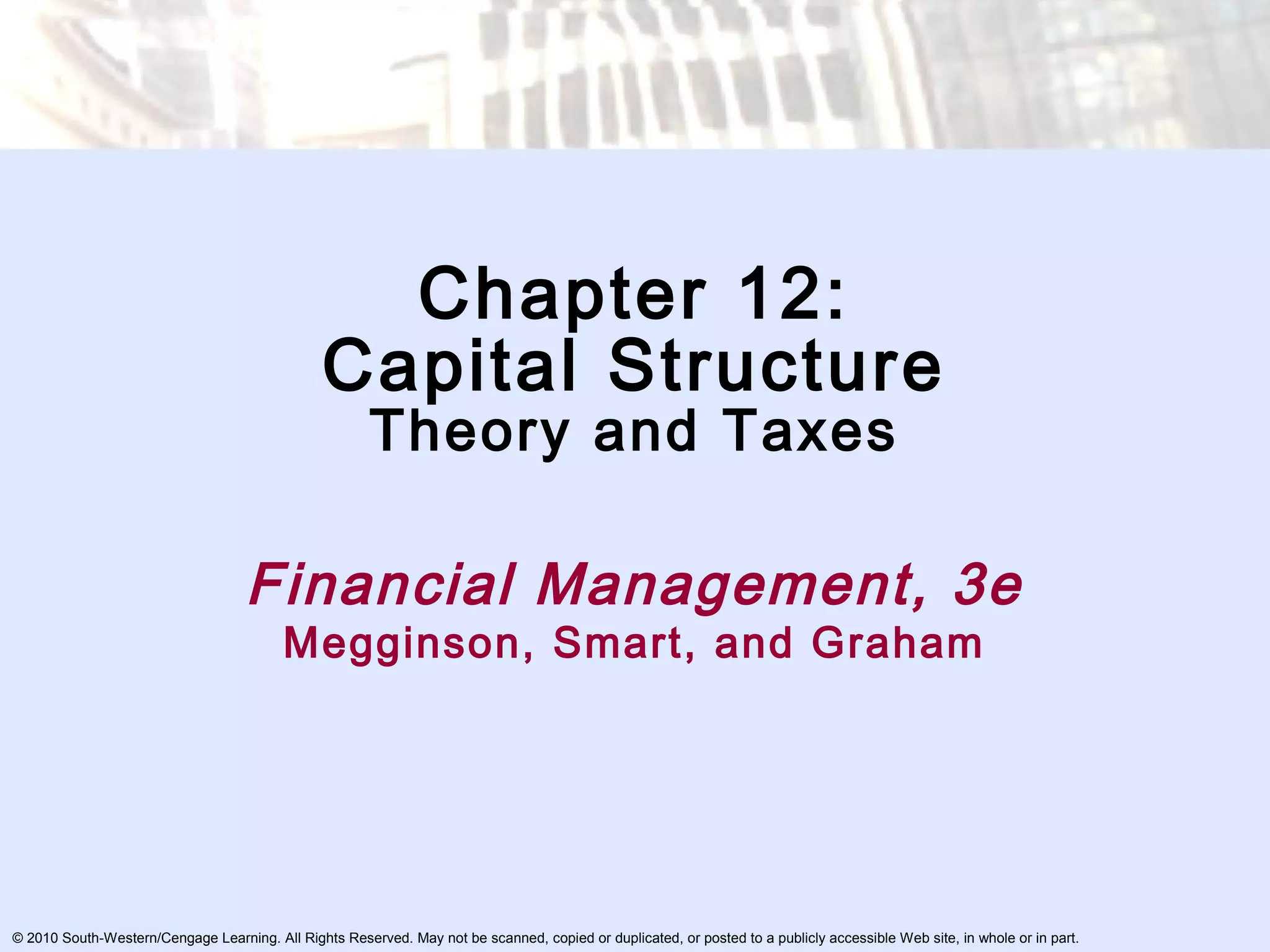 FINANCIAL MANAGEMENT CHAPTER 12 | PPT