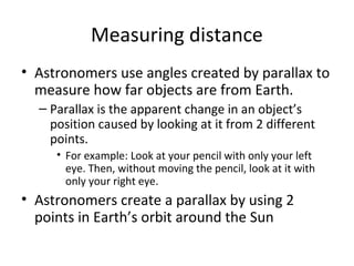 Chapter 12.1: The View from Earth | PPT