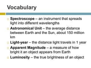 Chapter 12.1: View From Earth (Version 2) | PPT
