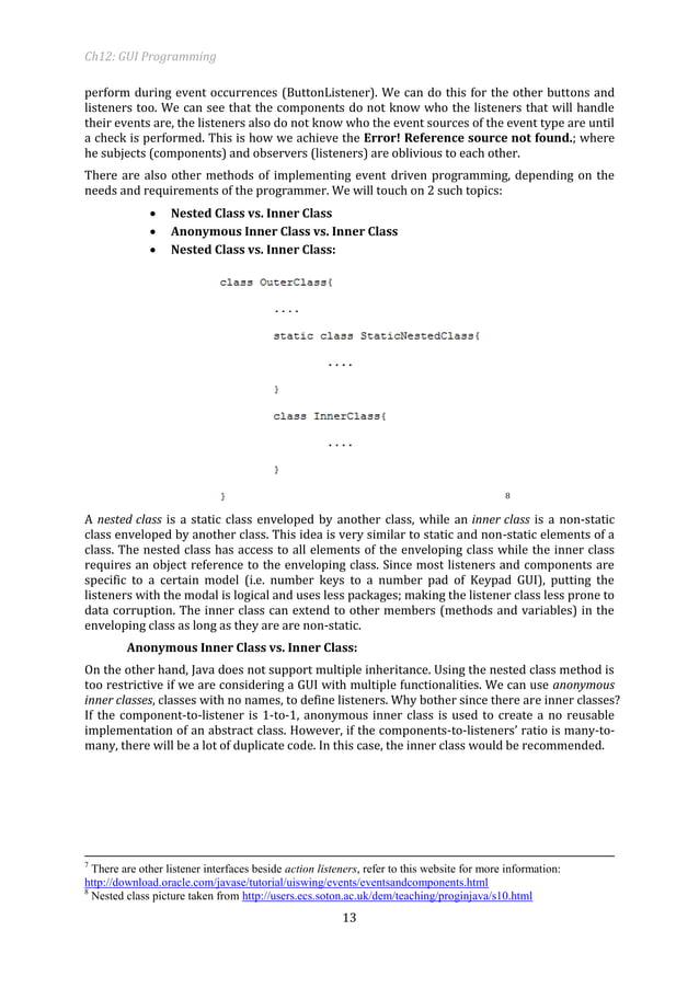 Ch12. graphical user interfaces | PDF
