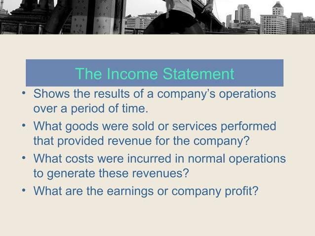 Ch 12.2 income statement1 | PPT
