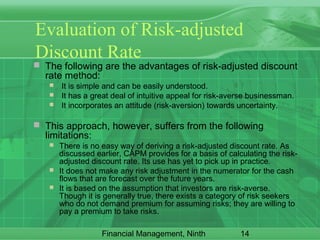 RISK ANALYSIS IN CAPITAL BUDGETING | PPT