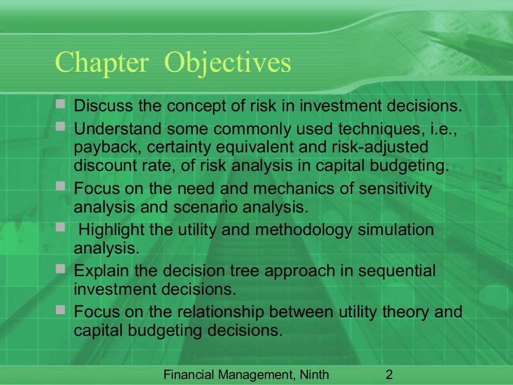 RISK ANALYSIS IN CAPITAL BUDGETING risk-analysis-in-capital-budgeting