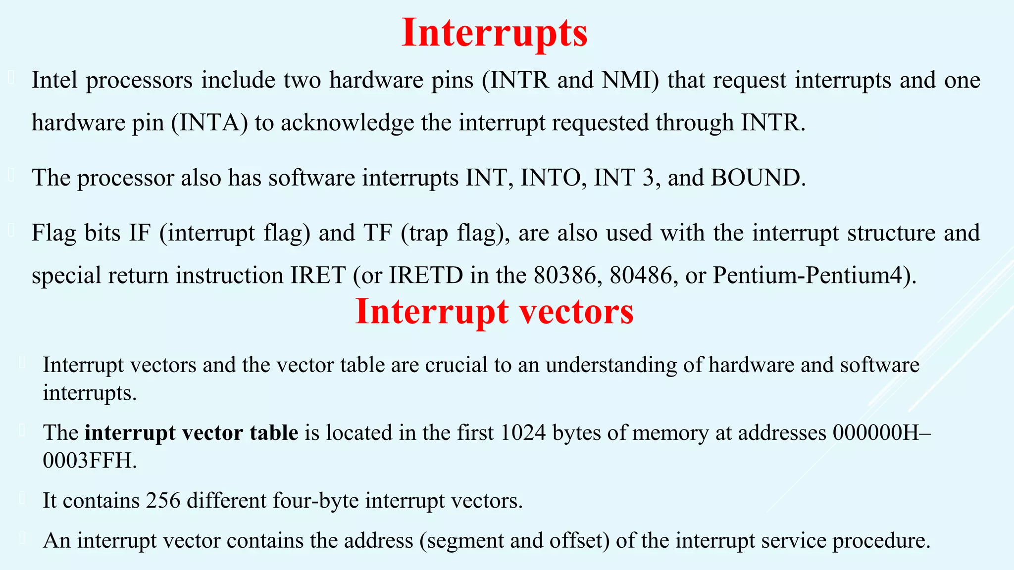 Ch12 Microprocessor Interrupts Ppt Operating Systems Computer