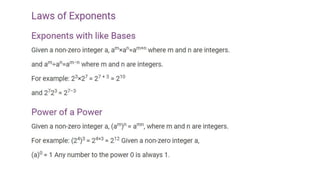 Ch 12. exponents and powers | PPT