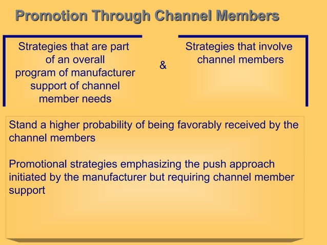 chapter12.ppt promotion through Mkt channel | PPT | Sales | Business