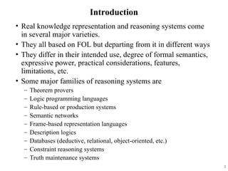 Chapter 12 knowledge representation nd description | PPT
