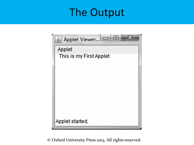 Java Programming Applets Ppt 4237
