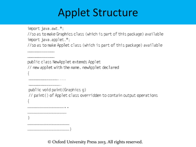 Java Programming Applets Ppt 8455