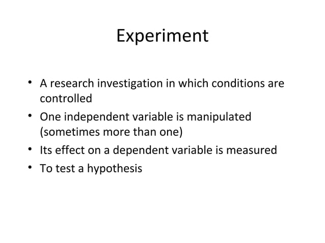Ch12 experimental research | PPT