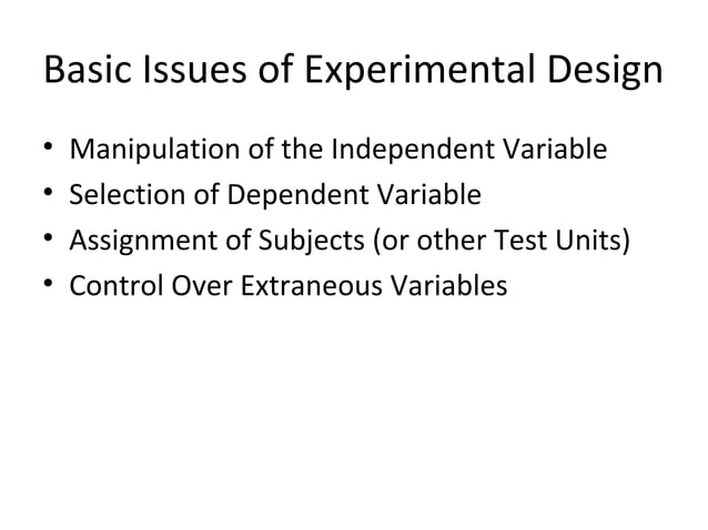 Ch12 experimental research | PPT
