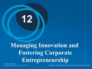 Ch12 innovation and corporate entrepreneuship | PPT