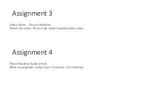 Ch 12 assignments | PPTX
