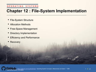 Ch12 file system implementation | PDF