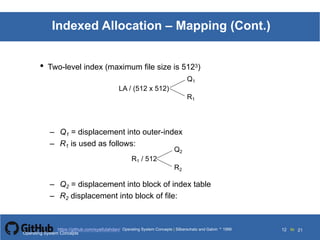Ch12 file system implementation | PDF