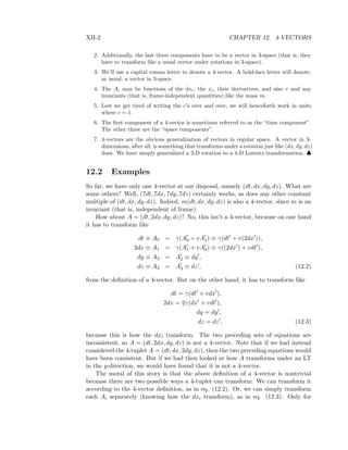 Ch12 four vector (optional) | PDF