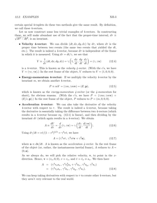 Ch12 four vector (optional) | PDF
