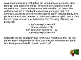 AP Biology Ch 12 gene linkage groups and chromosome maps | PPT