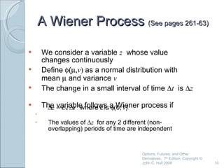 Wiener Process and Ito's lemma process | PPT