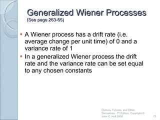Wiener Process and Ito's lemma process | PPT
