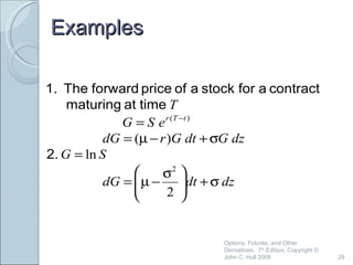 Wiener Process and Ito's lemma process | PPT
