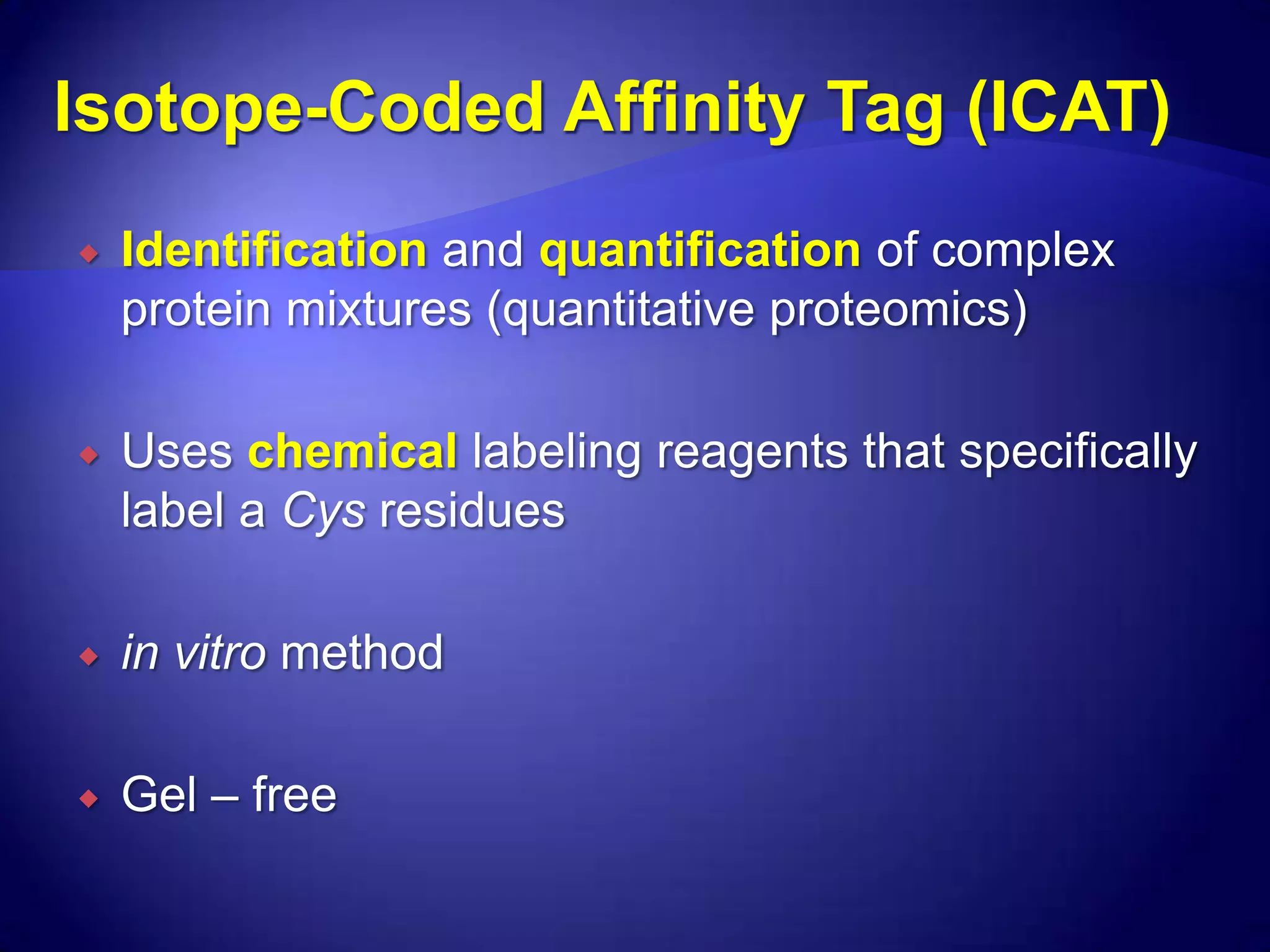 Protein microarrays, ICAT, and HPLC protein purification | PPT