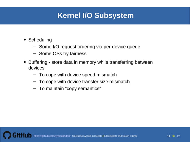 Operating System : Ch12 io systems | PDF