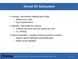 Operating System : Ch12 io systems | PDF