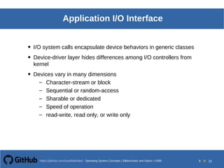 Operating System : Ch12 io systems | PDF