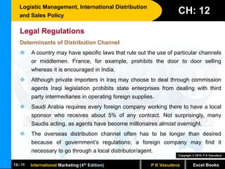 Ch 12 (Logistic Management International Distribution and Sales Policy).ppt