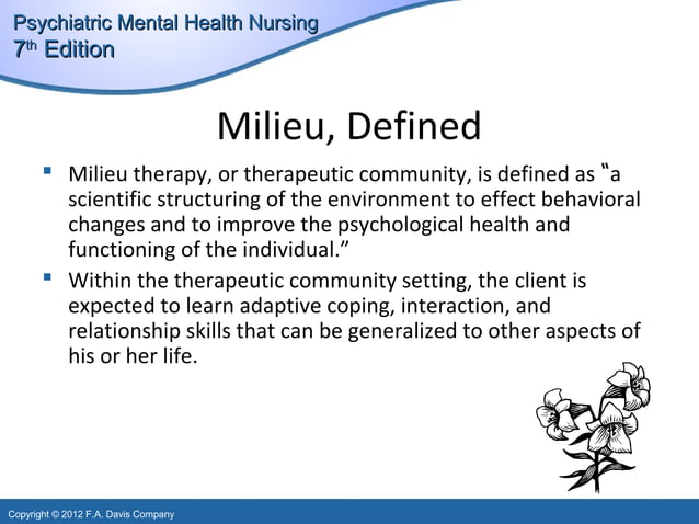 Ch12 milieu therapy(3) (1) | PPT