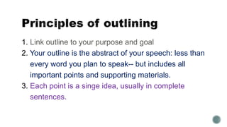 Ch12 organizing your presentation power point | PPTX | Style & Fashion