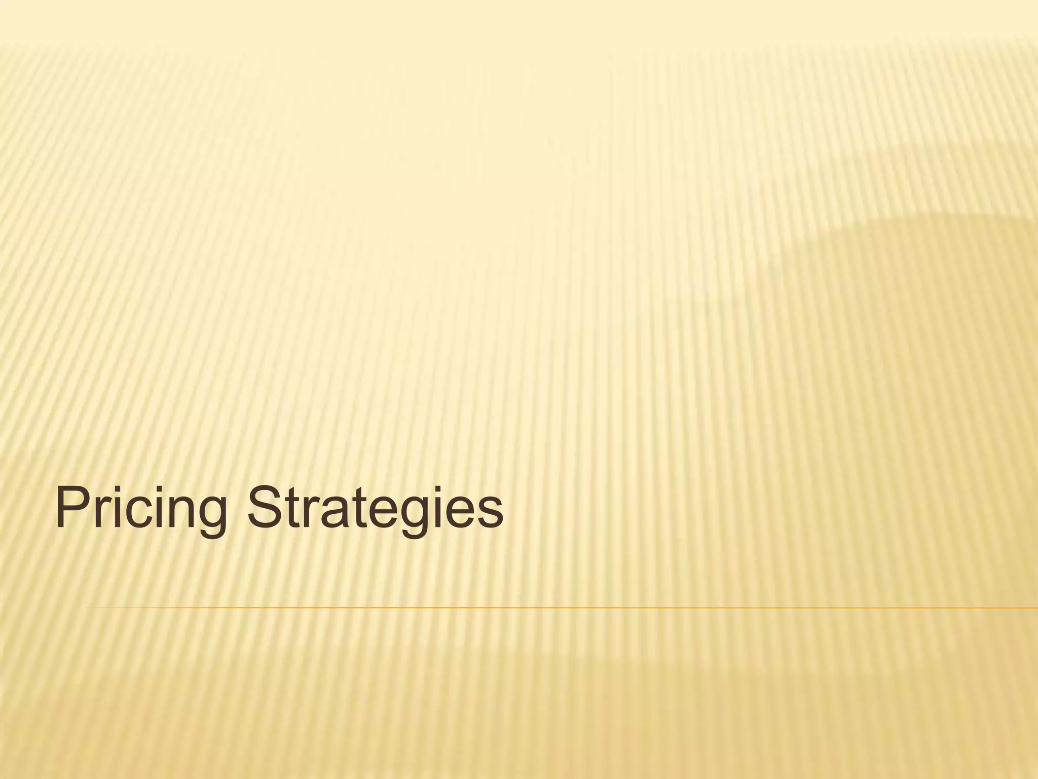 Ch12 pricing strategy | PPT