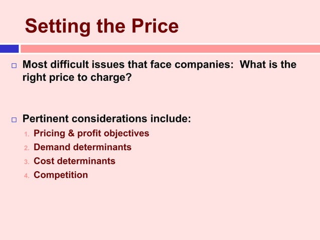 Ch12 pricing strategy | PPT
