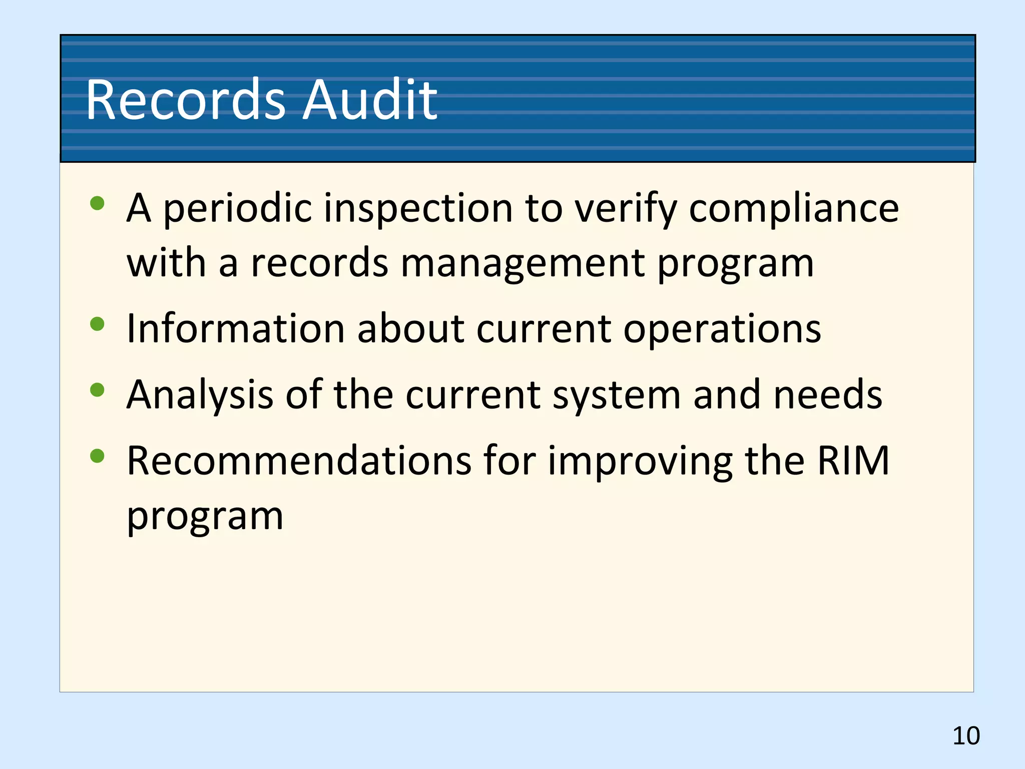 Ch12 records management | PPT