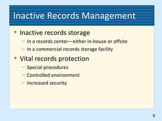 Ch12 records management | PPT