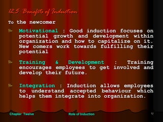 Recruitment Management-Ch 12 Role of Induction Process in Recruitment ...