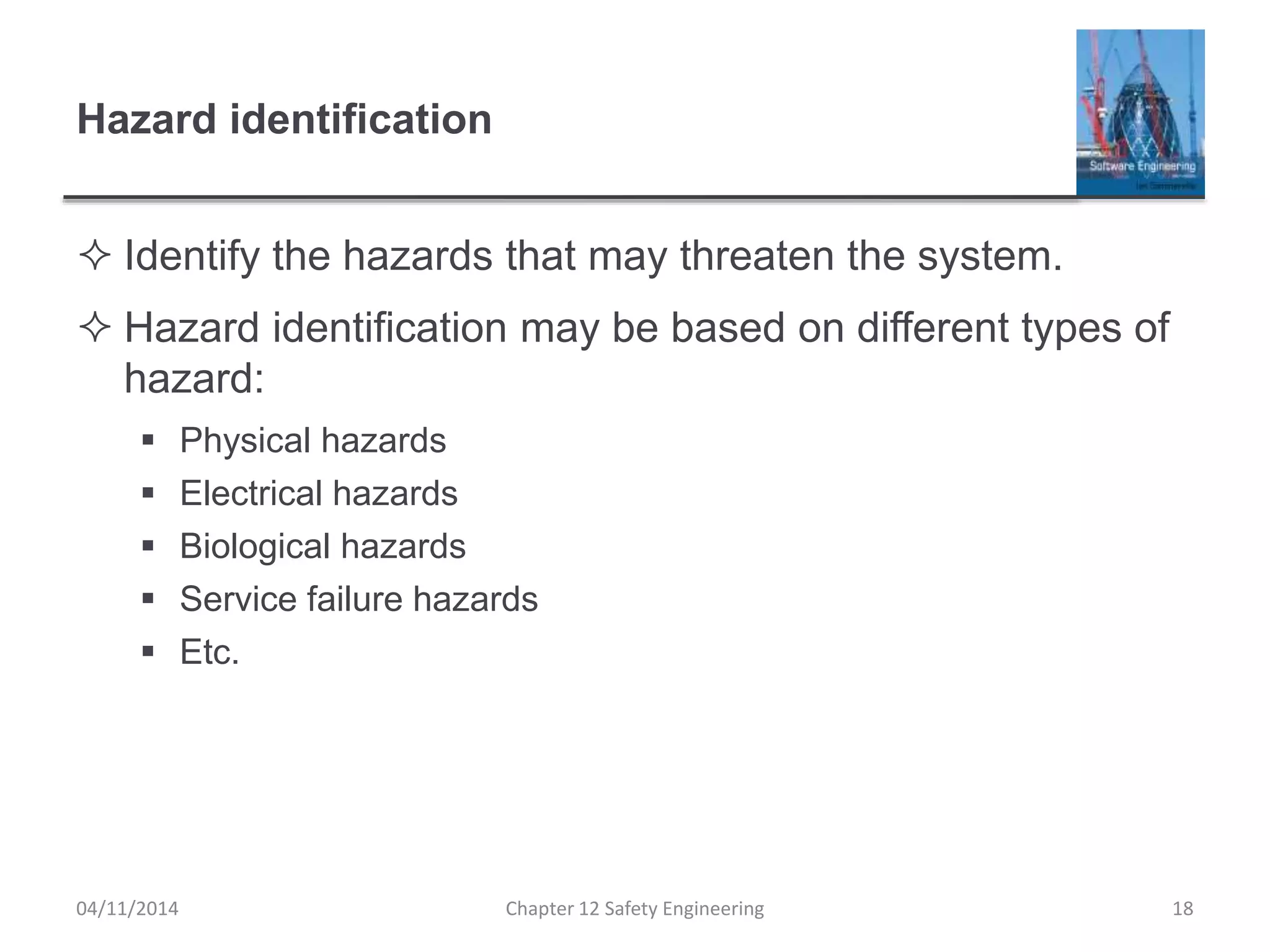 Ch12 - Safety Engineering | PPT
