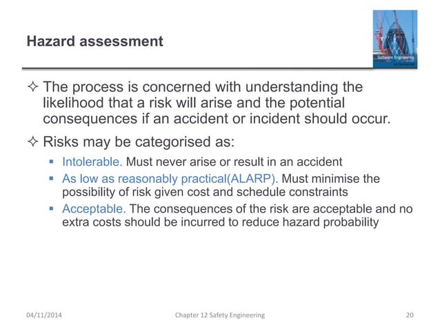 Ch12 - Safety Engineering | PPT