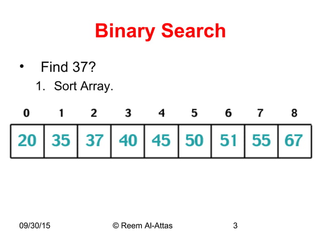 Linear Search & Binary Search | PPT