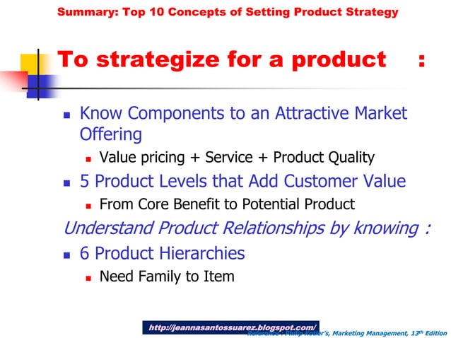 Ch 12 setting product strategy santos suarez | PPTX