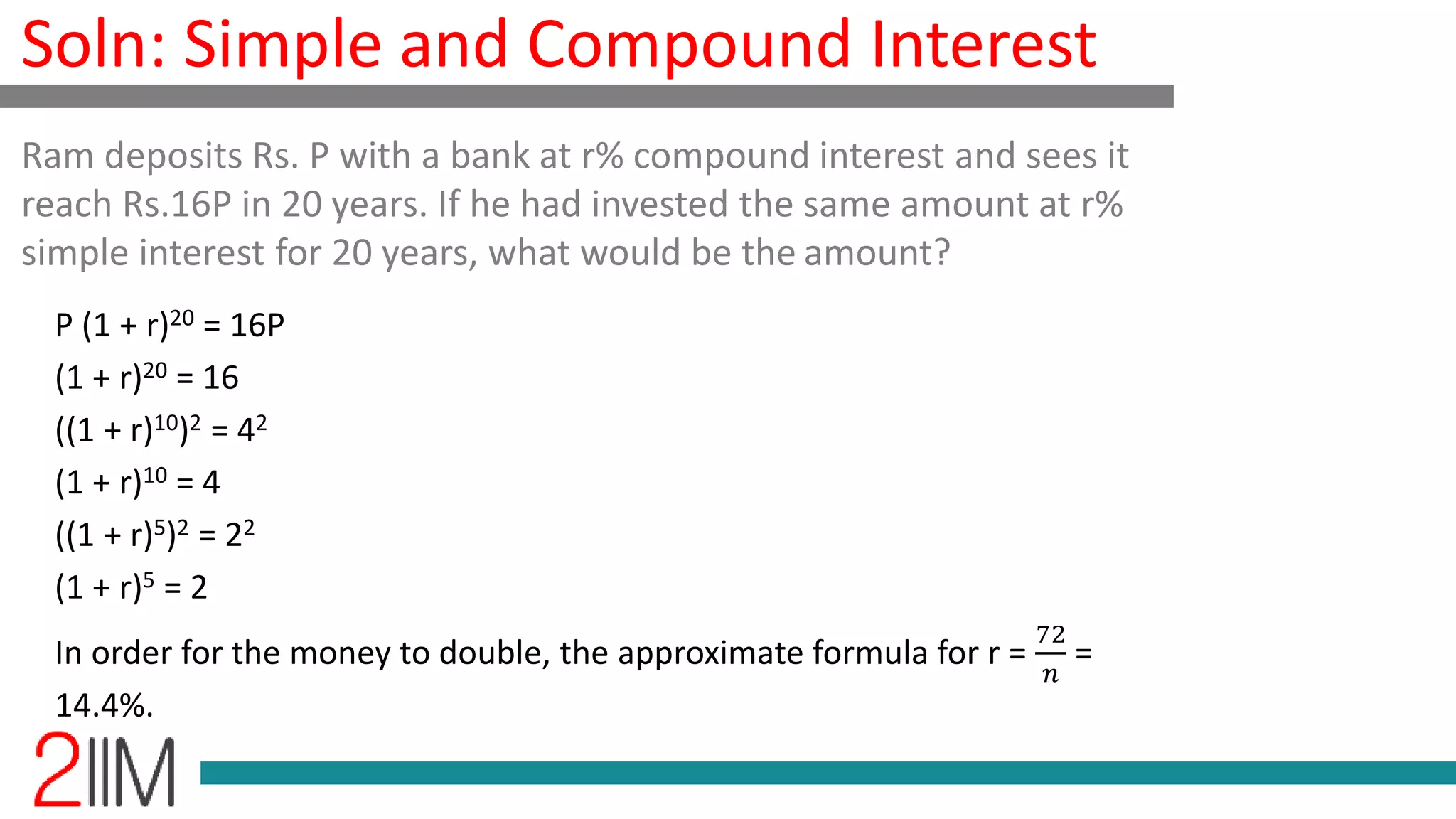 Simple Interest AND Compound Interest | PPTX
