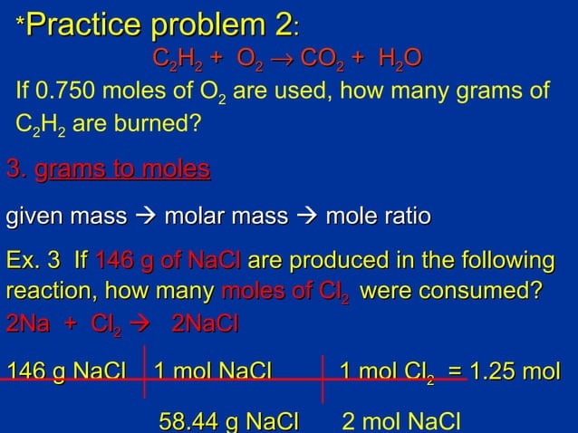 Ch12 stoichiometry | PPT