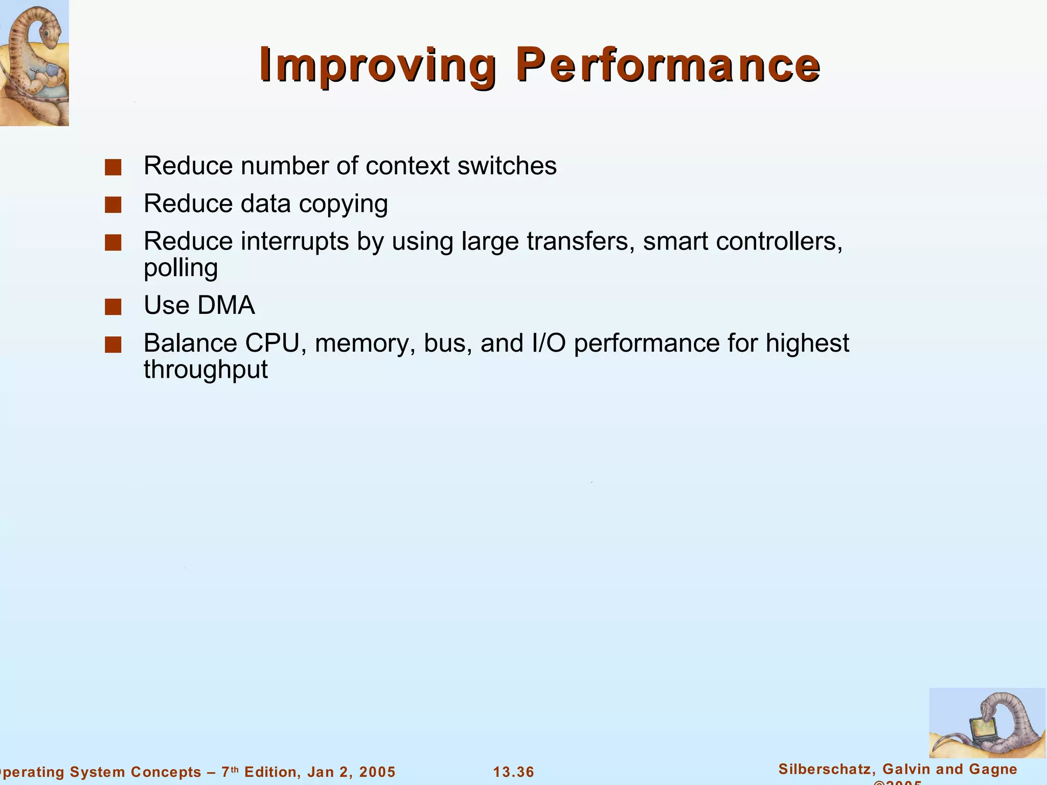 Chapter 13 - I/O Systems | PPT