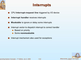 Chapter 13 - I/O Systems | PPT